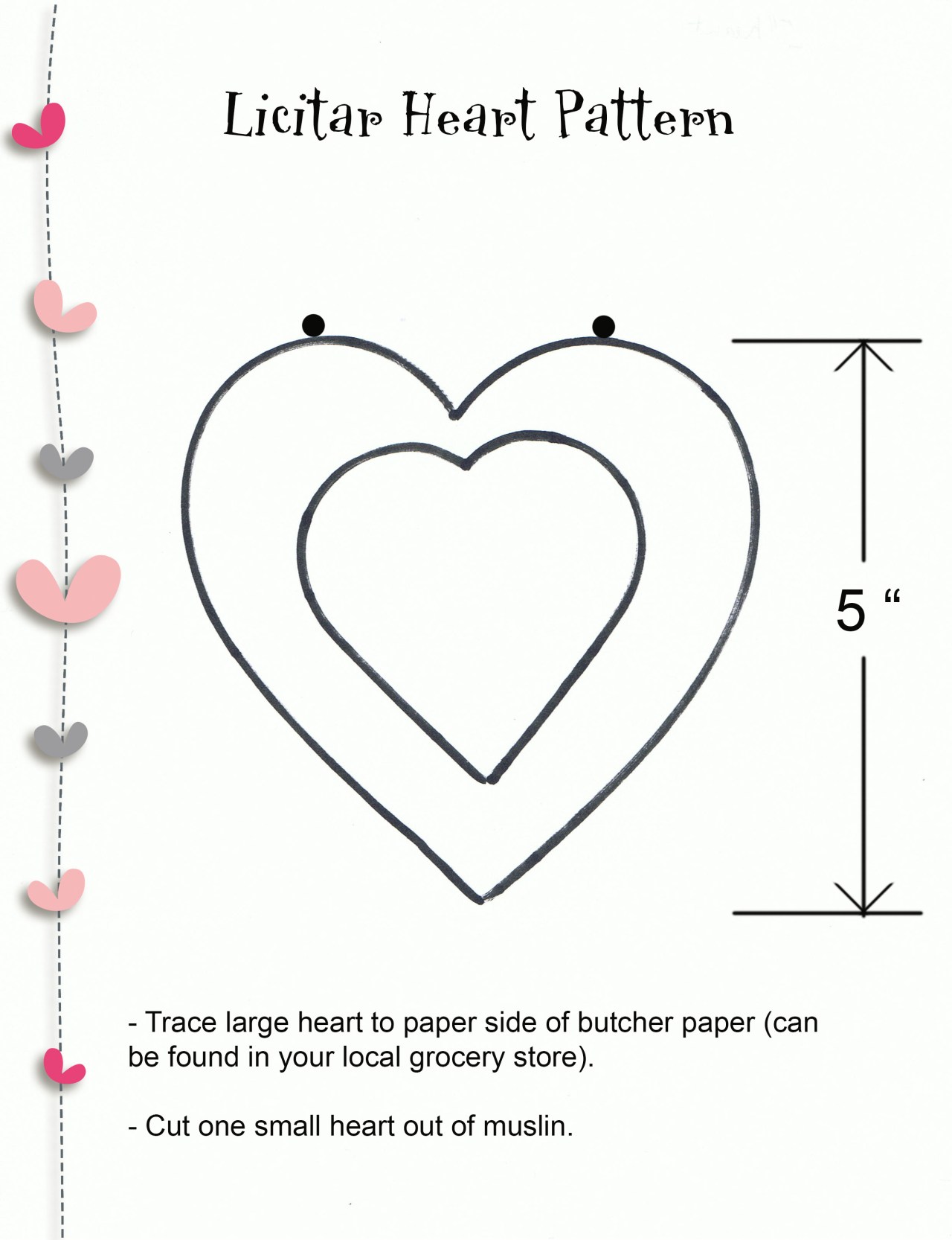 Felt Licitar Heart Tutorial